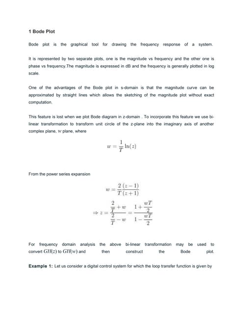 Bode Plot Notes Step By Step Pdf Physics Science