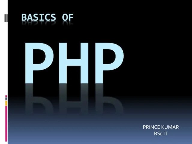 Basics Of Php Pptx