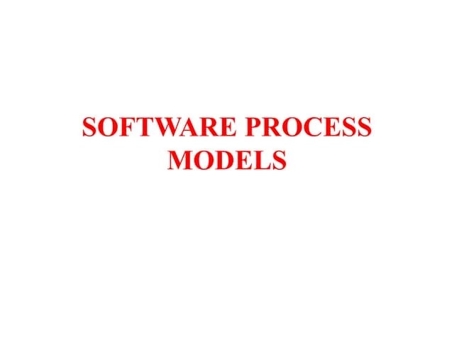 Software Process Models Pdf