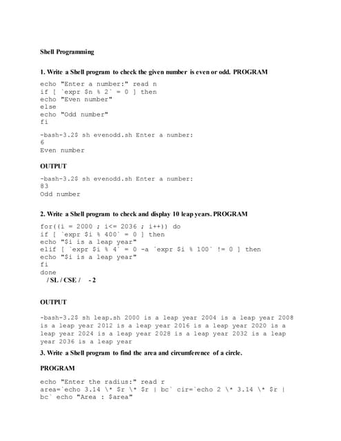 Shell Script Assignment 3 Pdf