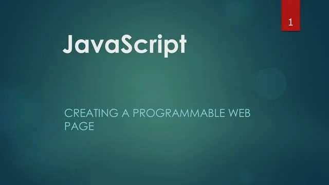 Java Script Array Pptx