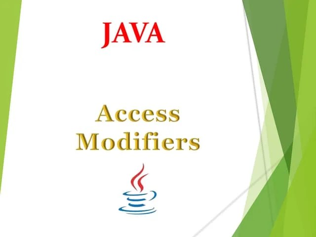 Access Modifiers In Java Pptx