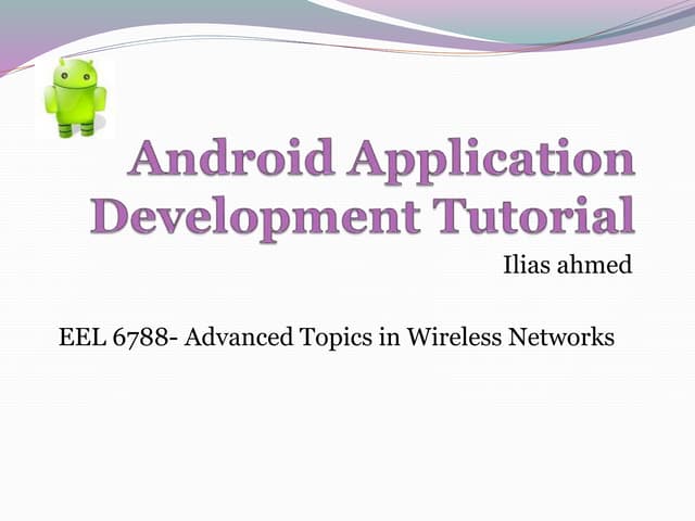 Android App Development Ppt Pptx