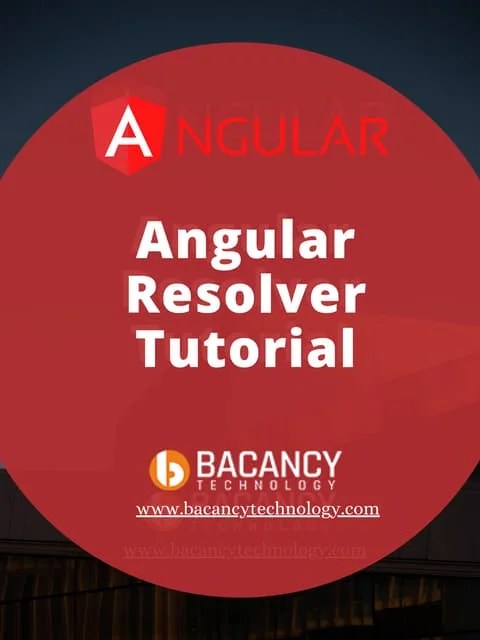 Angular Resolver Tutorial Pdf