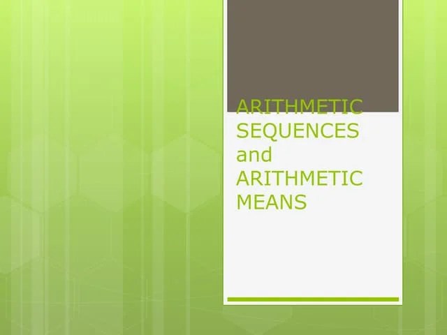 Arithmetic Sequence Real Life Problems Pdf