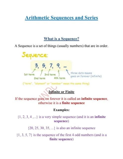 Sequence And Series Pptx