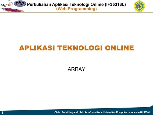 Array Pada Php Pdf