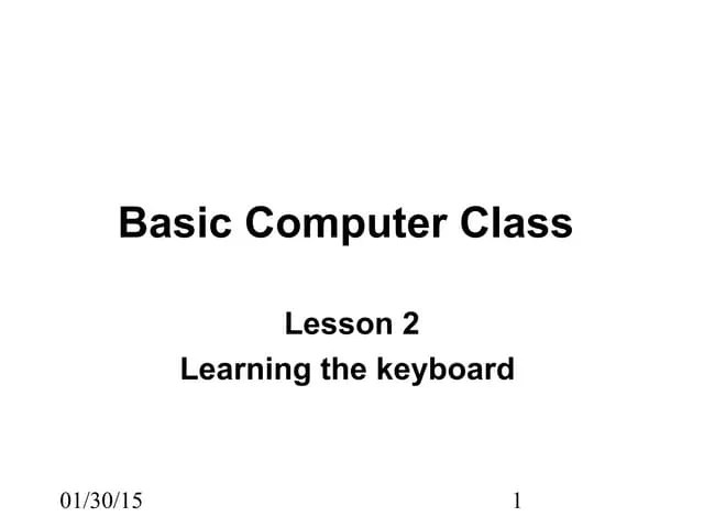Basic Computer Class 2 Ppt