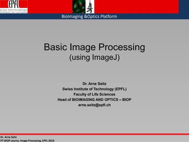 Basic Image Processing Pdf