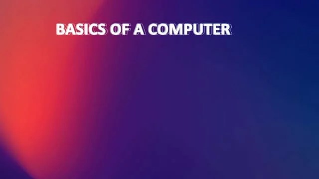 Basic Components Of Computer System Pptx