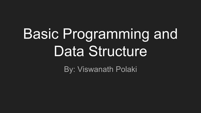 Cs8251 Programming In C Programming Paradigm Ppt