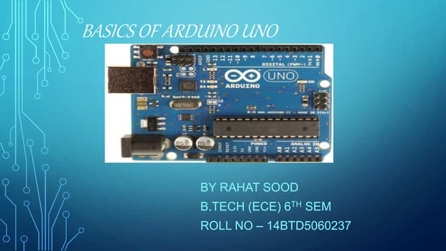 Ppt On Arduino Pptx