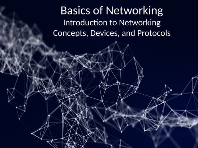 Networking Presentation111111111111 Pptx