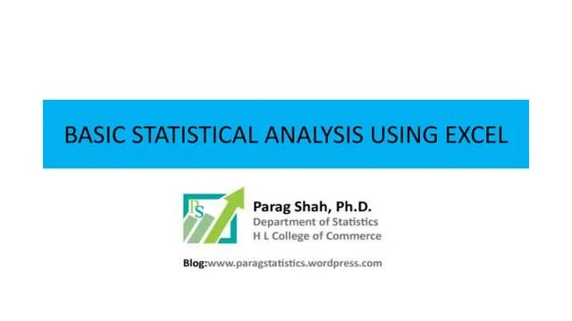 Basic Stat Analysis Using Excel Pptx