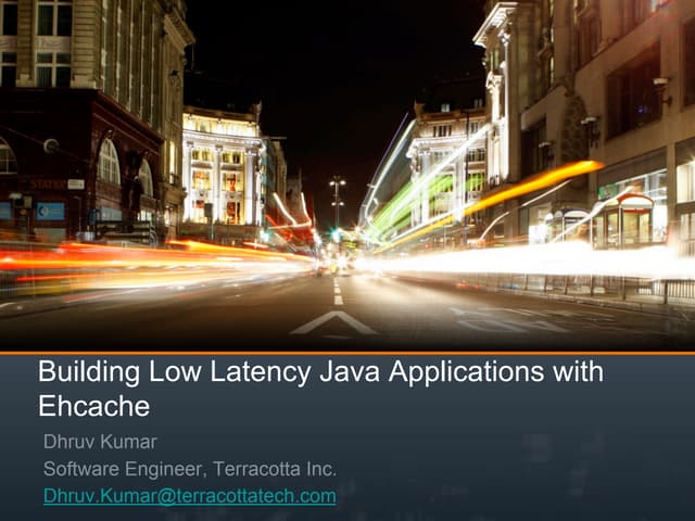 Building Low Latency Java Applications With Ehcache Pdf