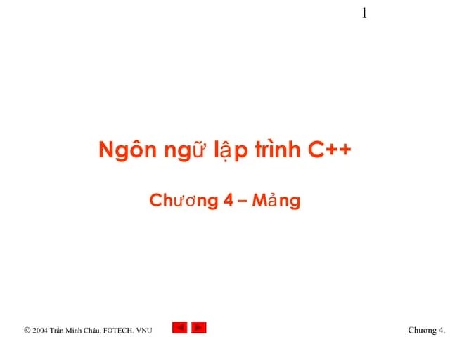 Chapter04 Array Ppt