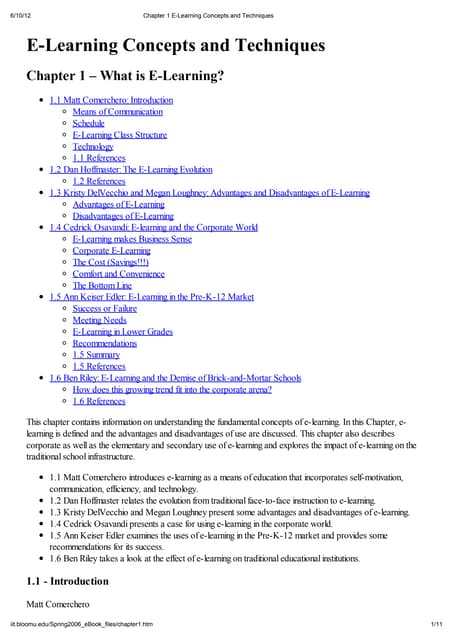 Introduction To E Learning Pps Online Education Education