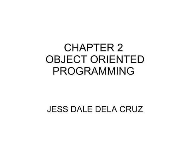 Chapter2 Java Oop Ppt