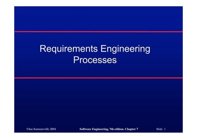Software Requirement Engineering Process Part Ii Ppt