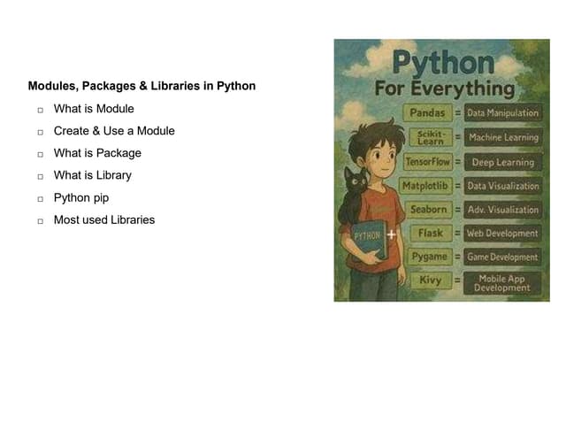 Python Libraries And Modules Pptx