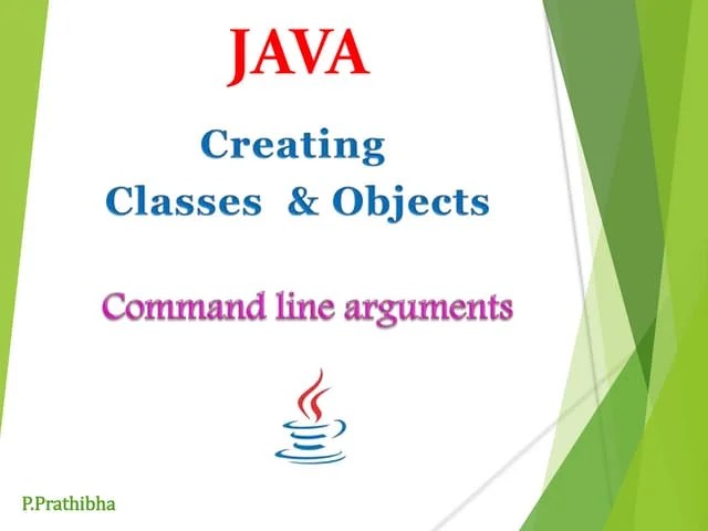 Class And Objects In Java Pdf