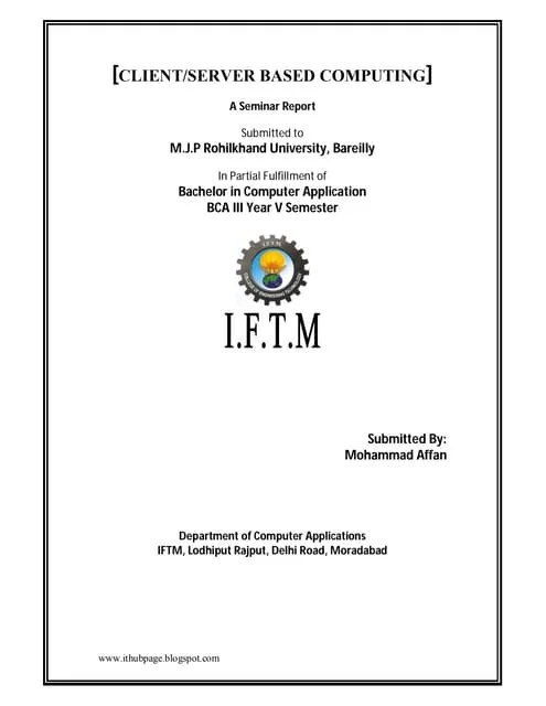 Client Server Based Computing Pdf