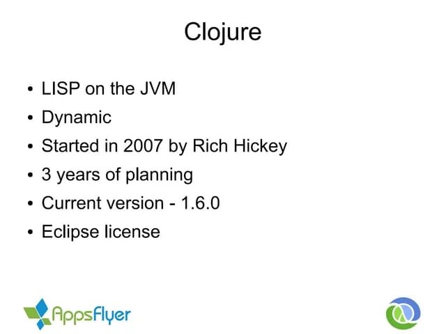 Clojure Presentation Ppt