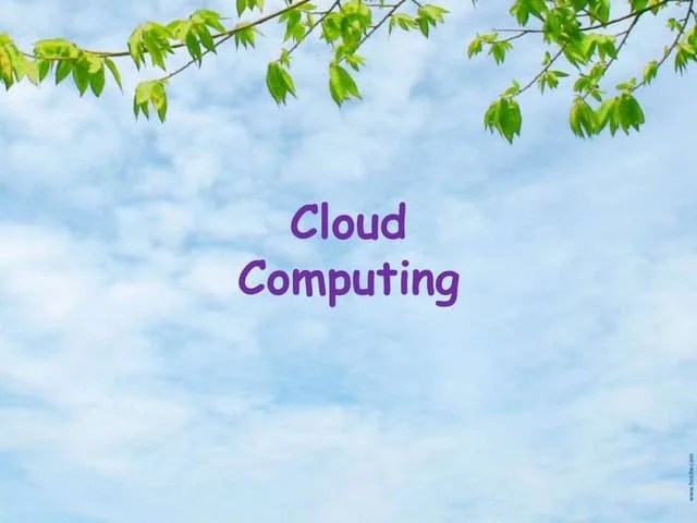Cloud Computing Pptx