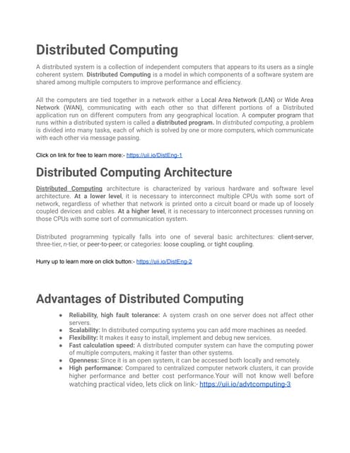Distributed Computing Ppt Pptx