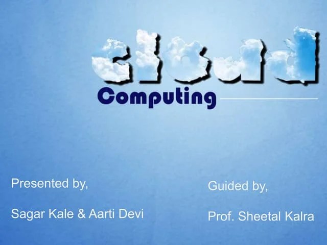 Cloud Computing Pptx
