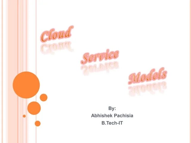 Cloud Service Models Pptx