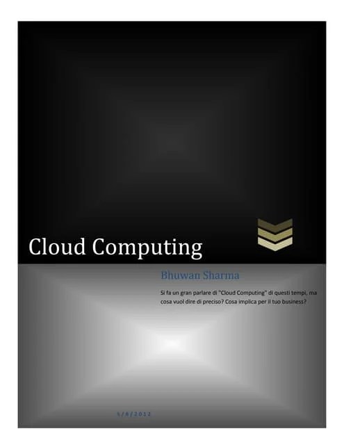 Cloud Computing Pdf