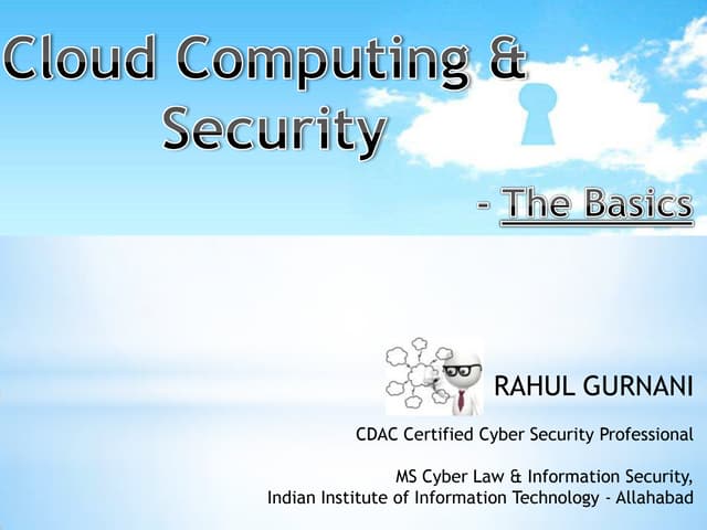 Cloud Computing Security Basics Pptx