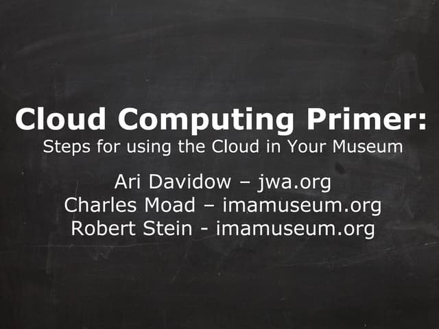 Cloud Computing Workshop Ppt