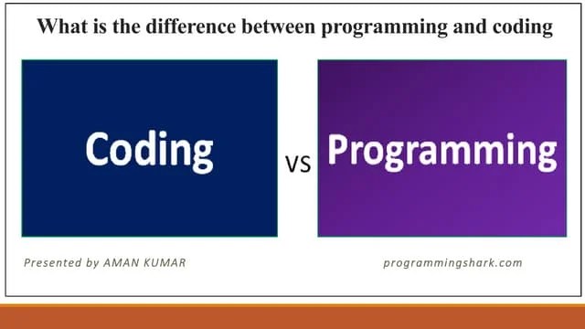 Coding Vs Programming Pptx