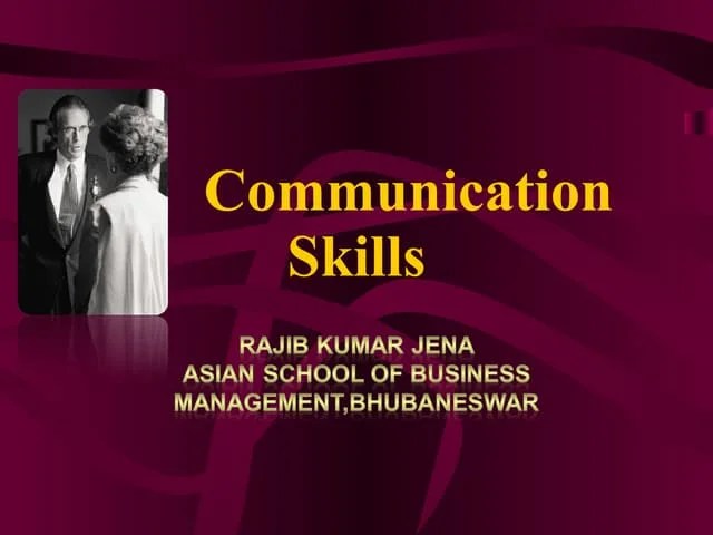 Communication Skills Ppt Ppt