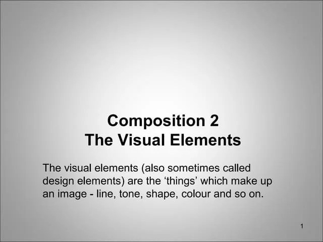 Visual Elements Pptx