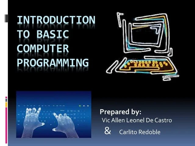 Basic Computer Programming Pptx