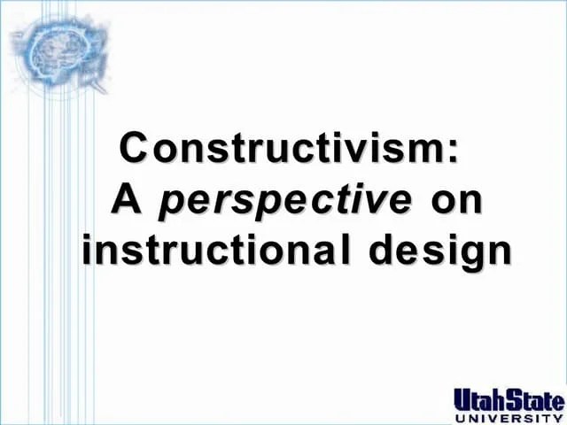 Constructivist Learning Theory Pptx Primary Education Education
