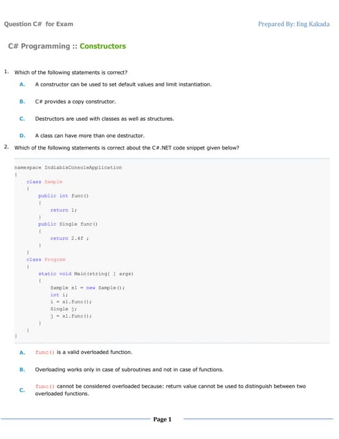 C Programming Constructors Pdf