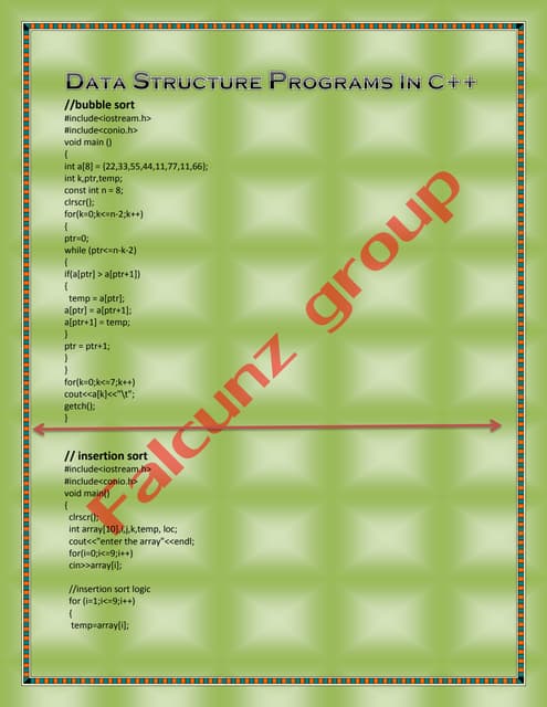 Data Structure Programs In C Pdf