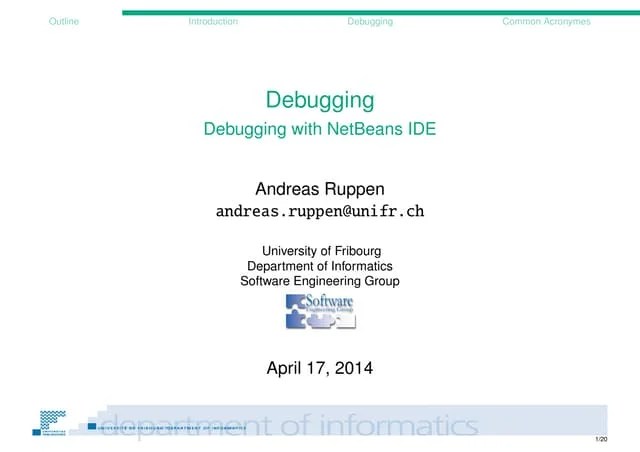 Debugging With Netbeans Ide Pdf
