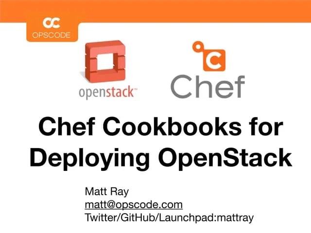Deploying Openstack With Chef Pdf
