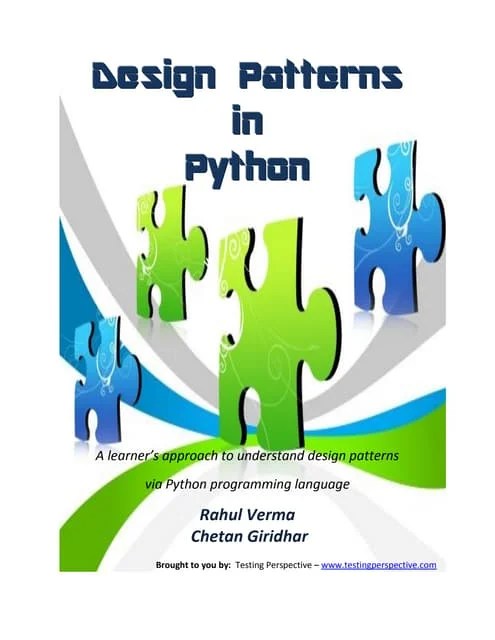 Design Patterns In Python V0 1 Pdf