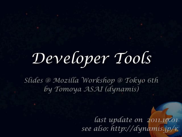 Firefox Developer Tools Pdf