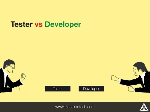 Tester Vs Developer Pptx Technology Computing