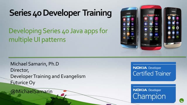 Developing Series 40 Java Apps For Multiple Ui Patterns Pdf
