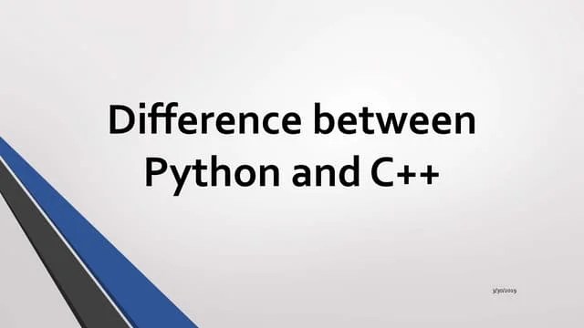 Difference Between Python And C Pptx