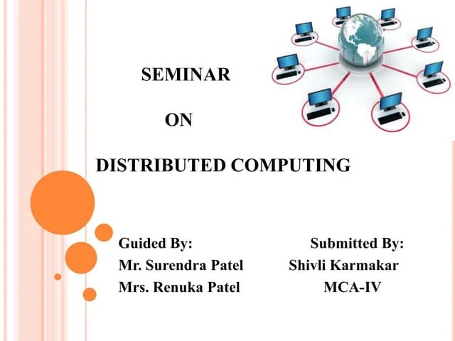 Trends In Distributed Systems Pptx Computer Networking Computing