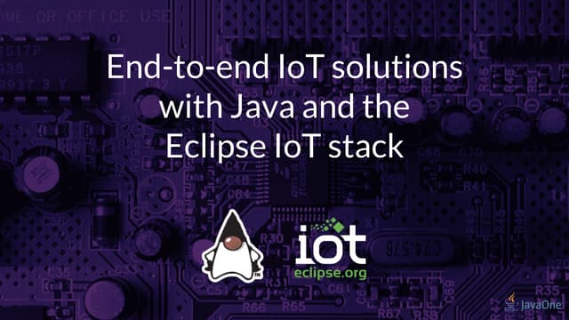 End To End Iot Solutions With Java And The Eclipse Iot Stack Pdf